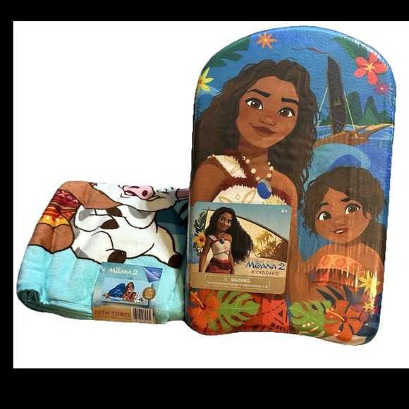 Disney | Swim | Disneys Moana 2 Land And Sea Beachbath Towel And ...